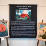 Tree lined shore by Alfred hair - Highwaymen Art Specialists